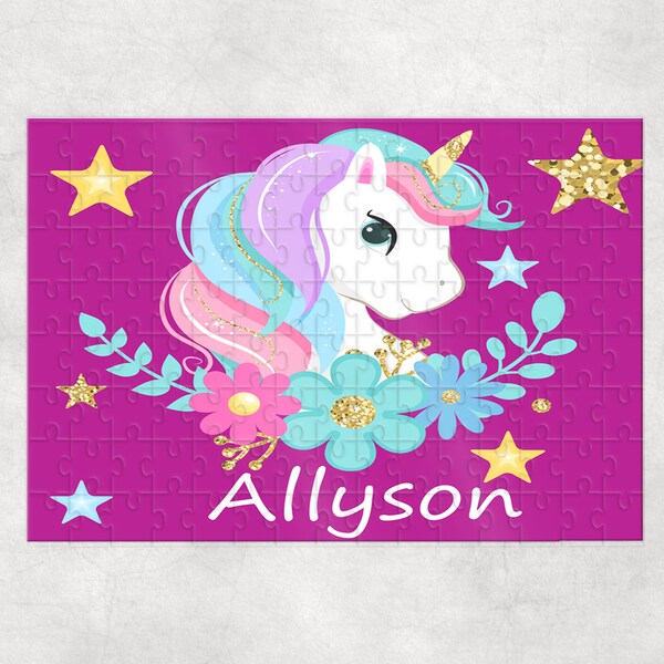 Unicorn Puzzle - Etsy