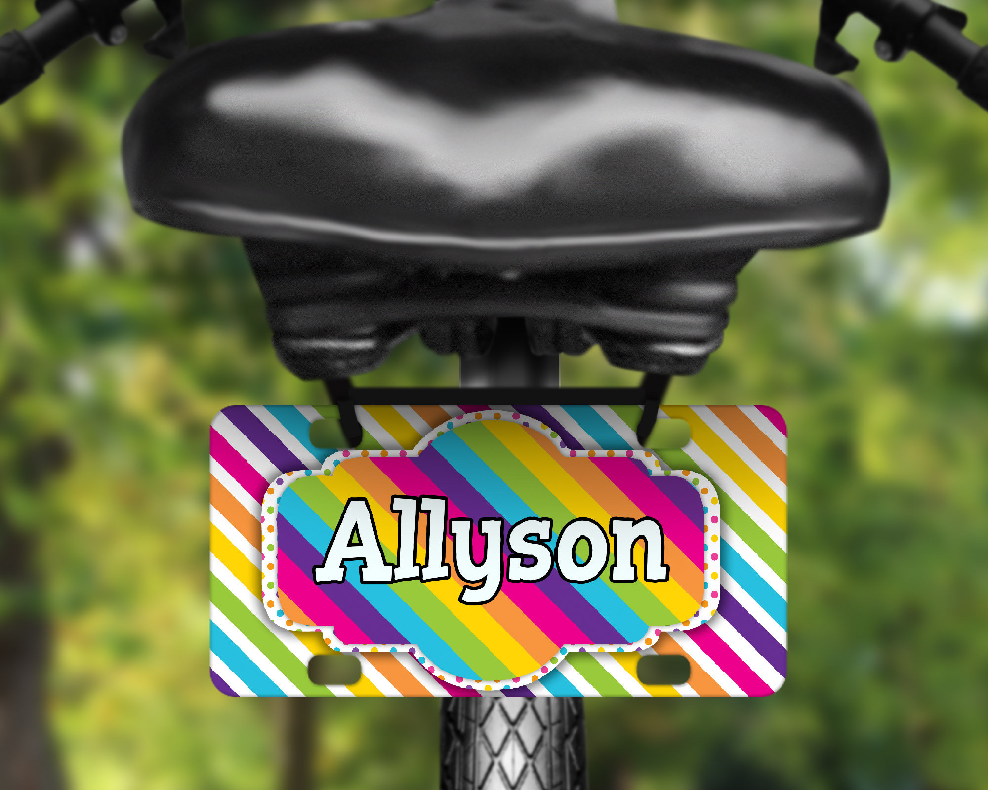 Personalized Bike License Plate, Personalized License Plate for Kids ...