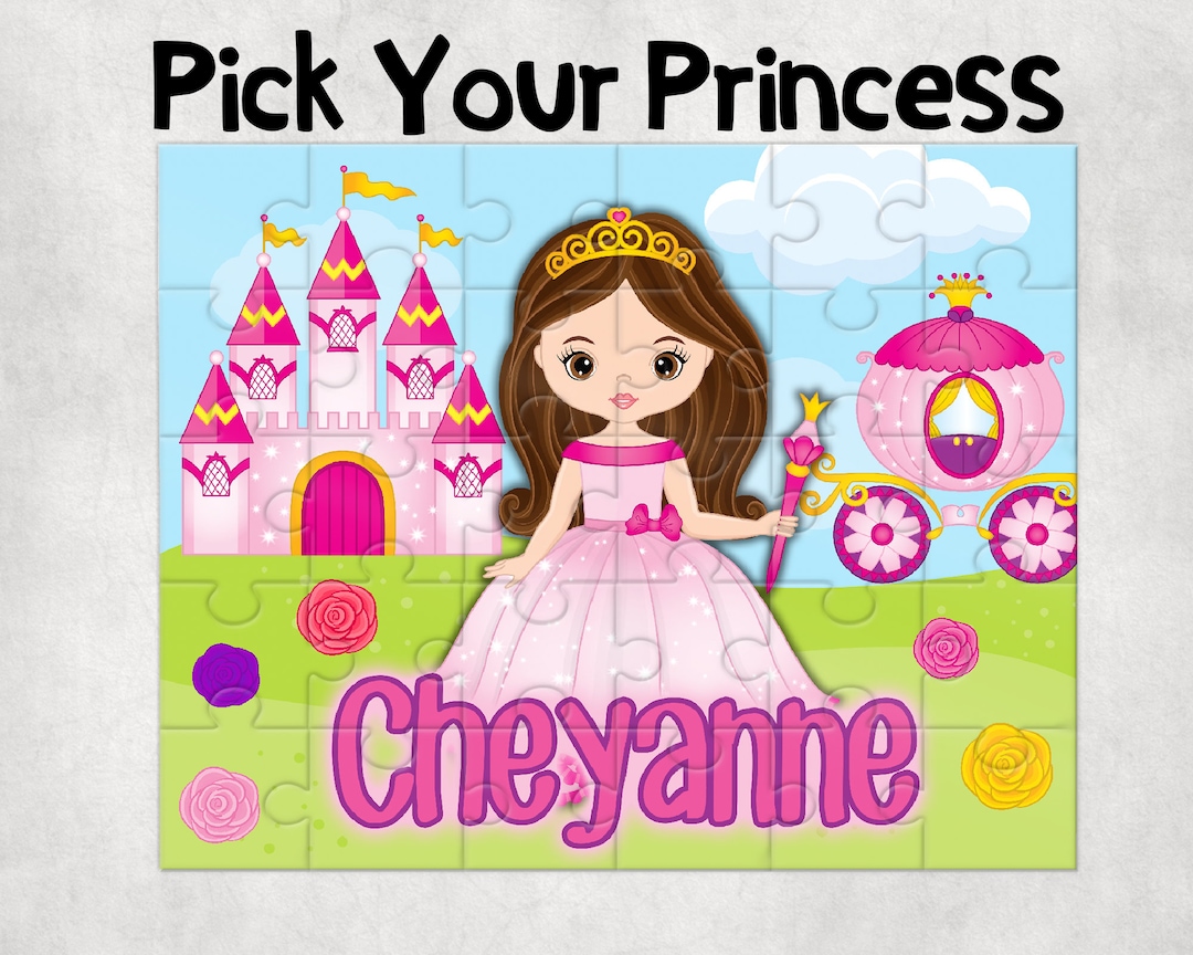 Personalized Princess Puzzle, Personalized Puzzle for Kids , Princess ...
