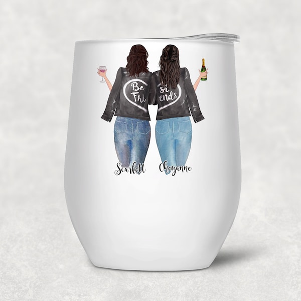 Friend Wine Glass - Etsy
