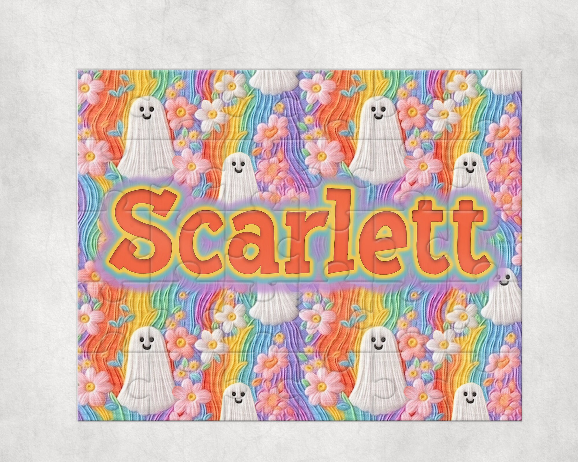 Personalized Halloween Puzzle, Halloween Activity for Kids, Ghost ...