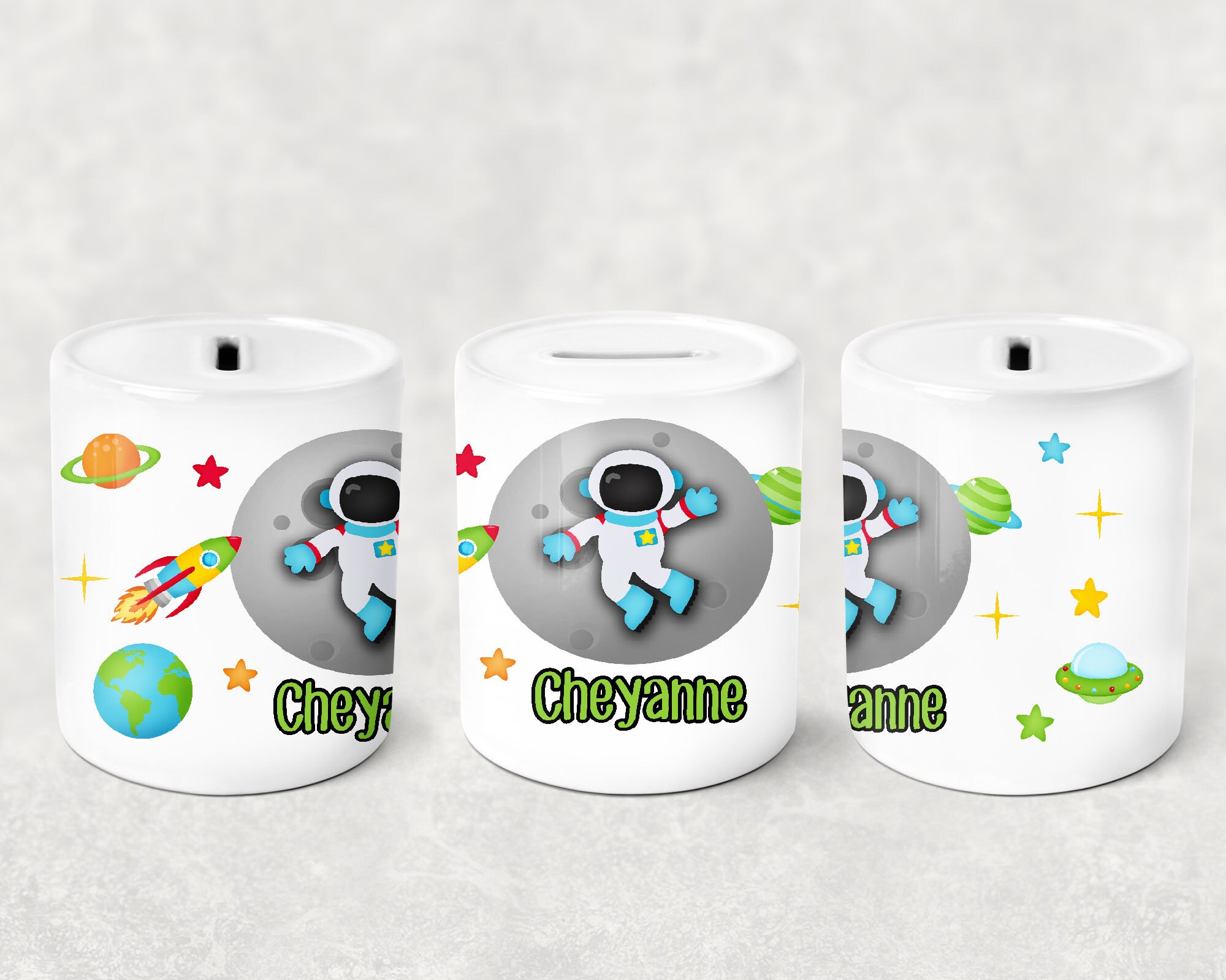 Astronaut Coin Bank Space Piggy Bank Space Gift for Kids - Etsy