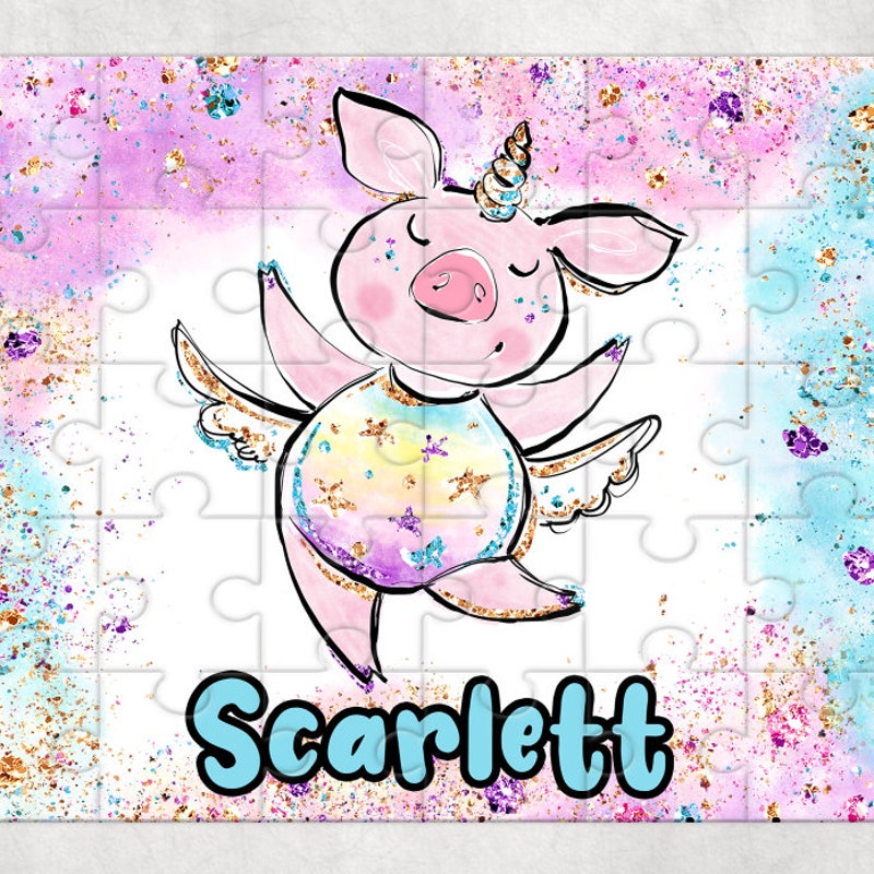 Pig Jigsaw - Etsy