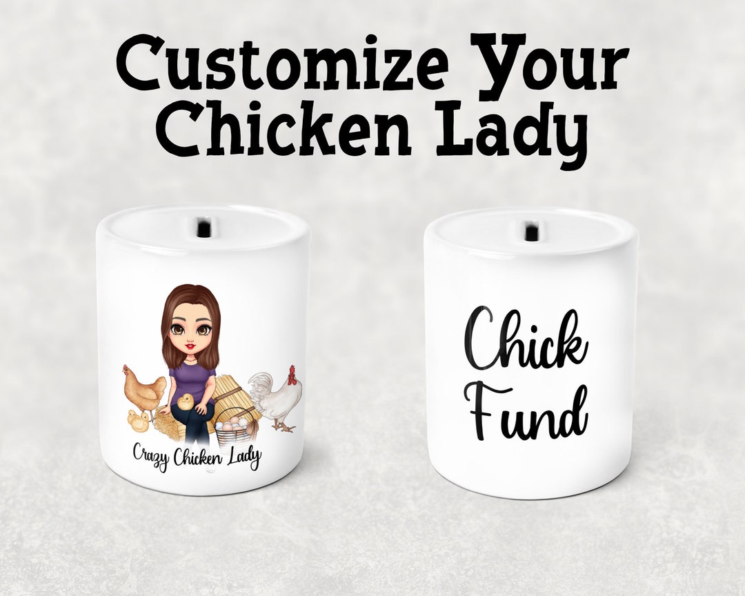 Personalized Chicken Lady Gift , Funny Chicken Lady Gift, Chick Fund ...