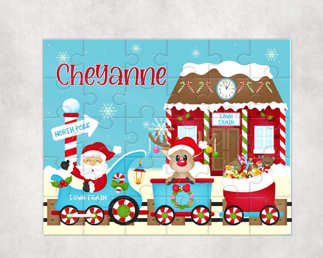 Personalized Christmas Puzzle, Christmas Activity, Personalized ...