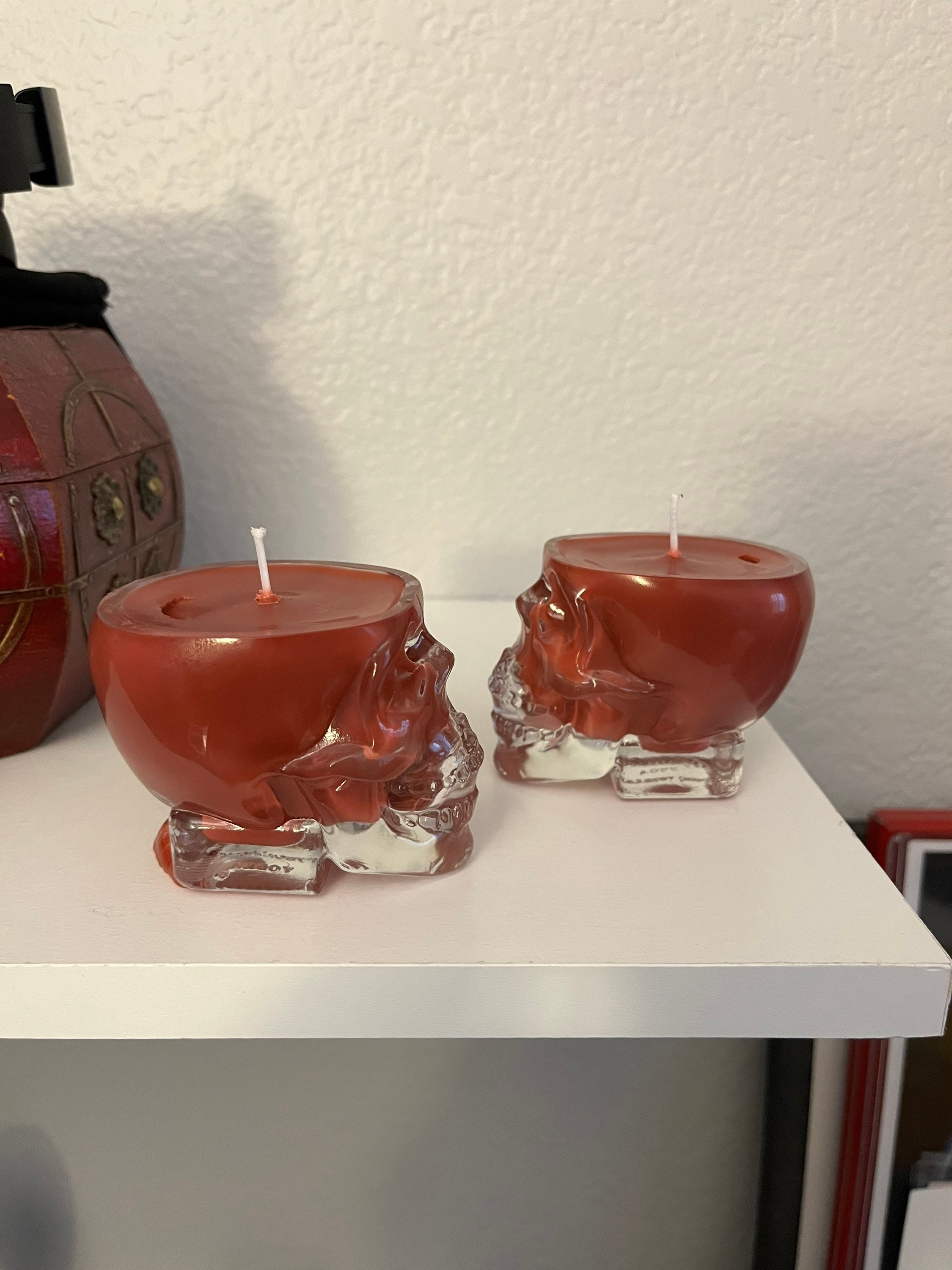 Blood Red Skull Candles - Etsy