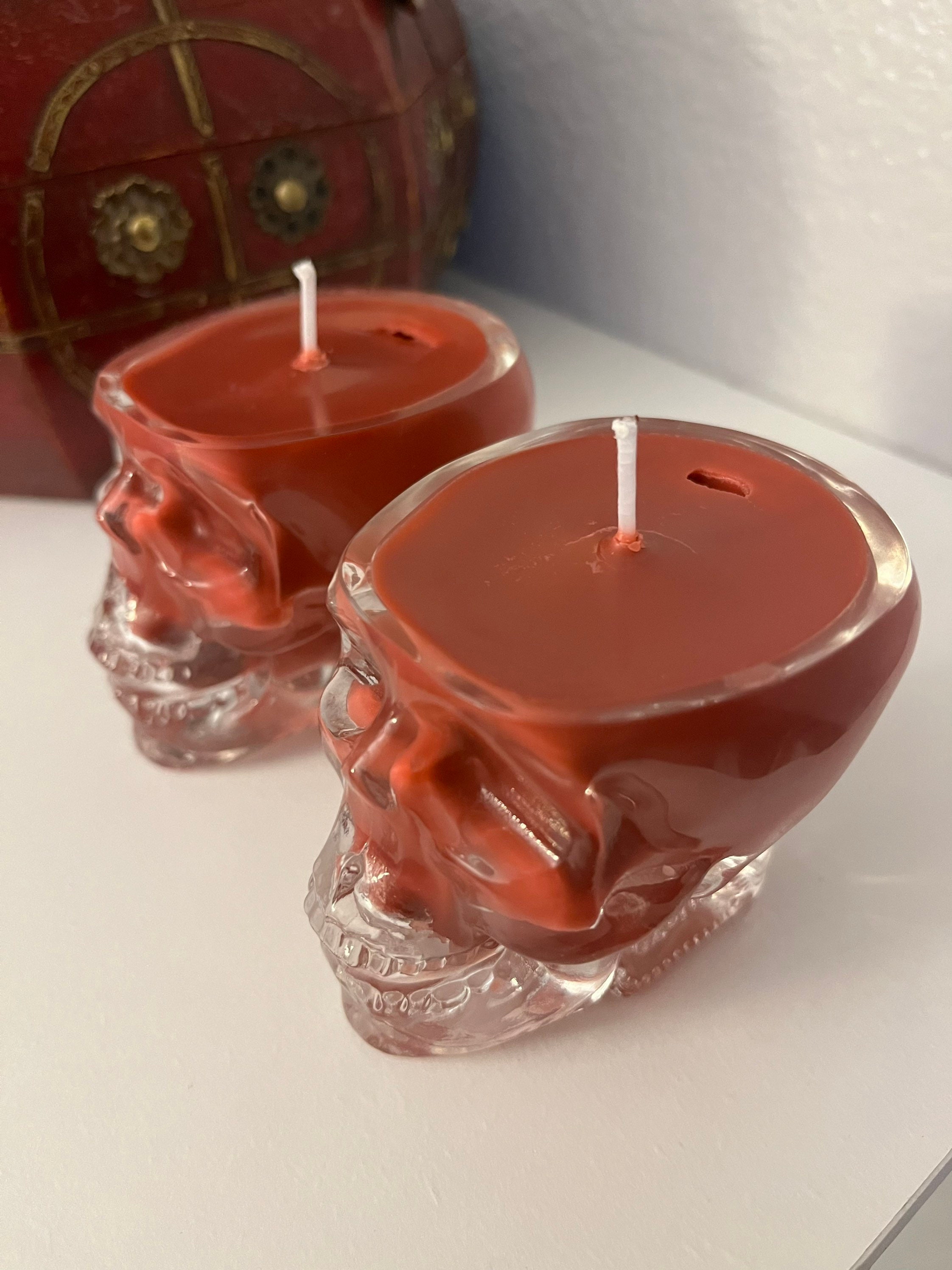Blood Red Skull Candles - Etsy