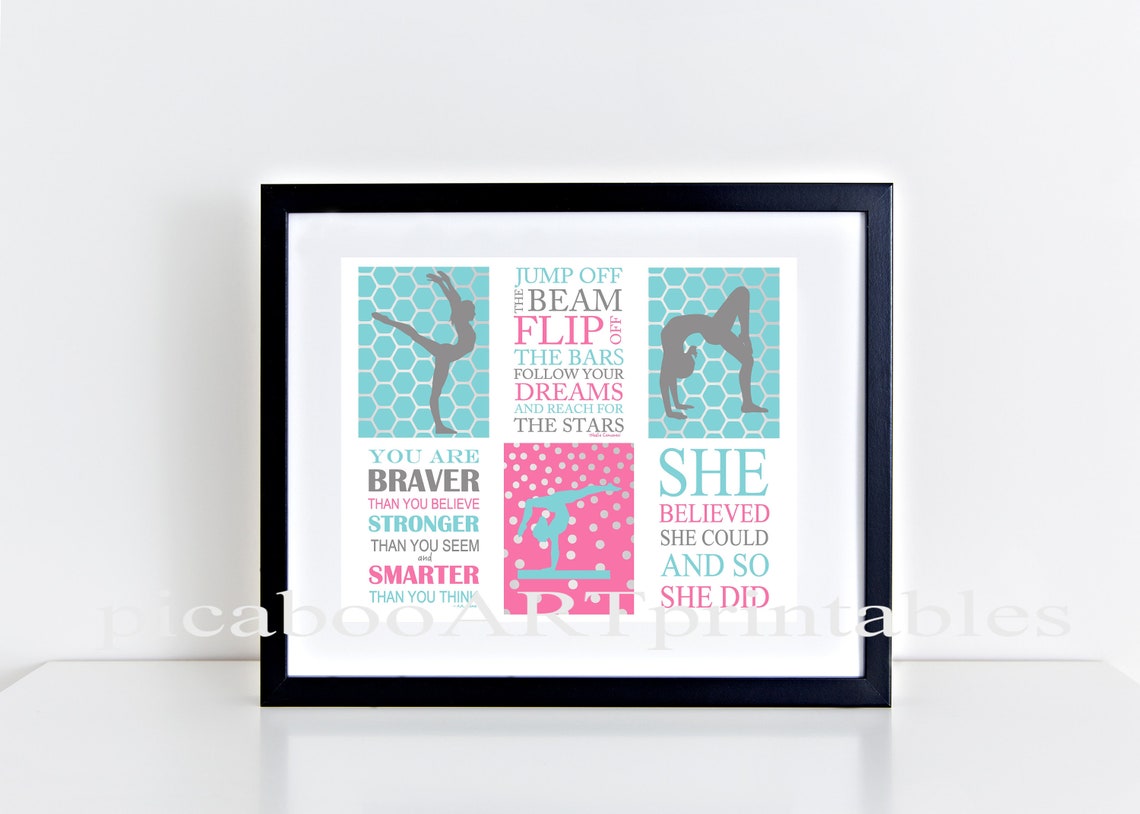 Gymnastics Collage, Gymnastics Wall Art, Little Gymnast, Gymnast Girl ...