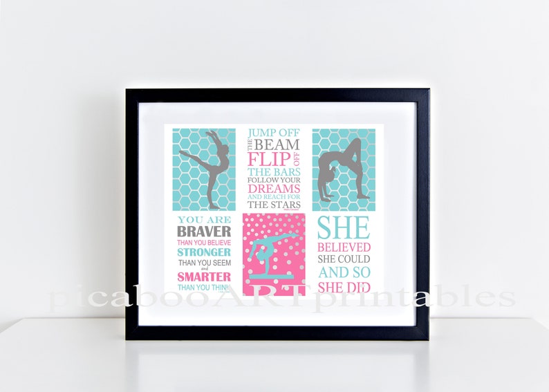 Gymnastics Collage, Gymnastics Wall Art, Little Gymnast, Gymnast Girl ...