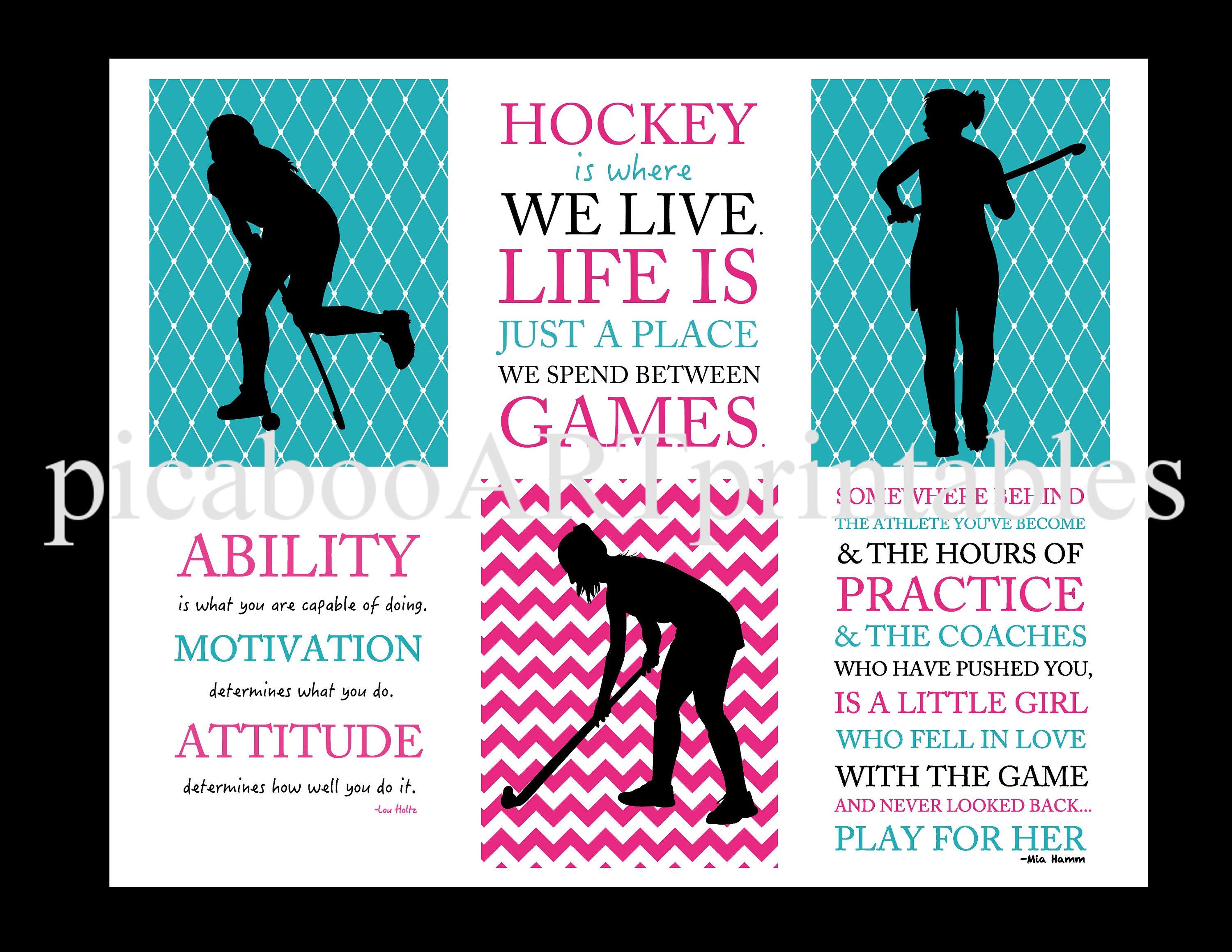 Field Hockey Player, Ability Motivation Attitude, Instant Download ...