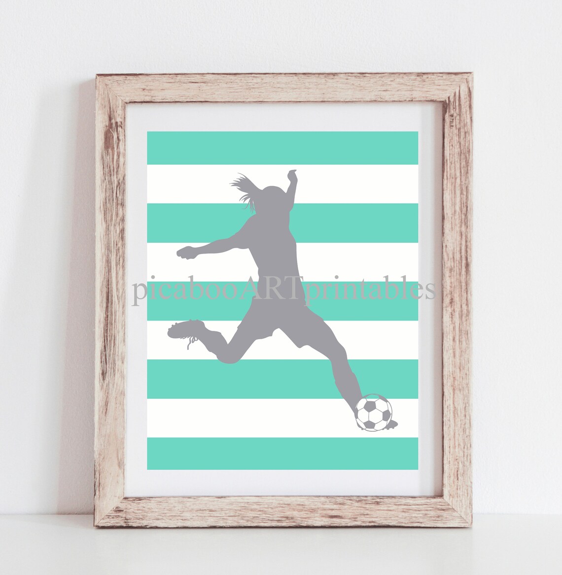 Soccer Theme Room Decor, Soccer Girl Art Print, Soccer Wall Art ...