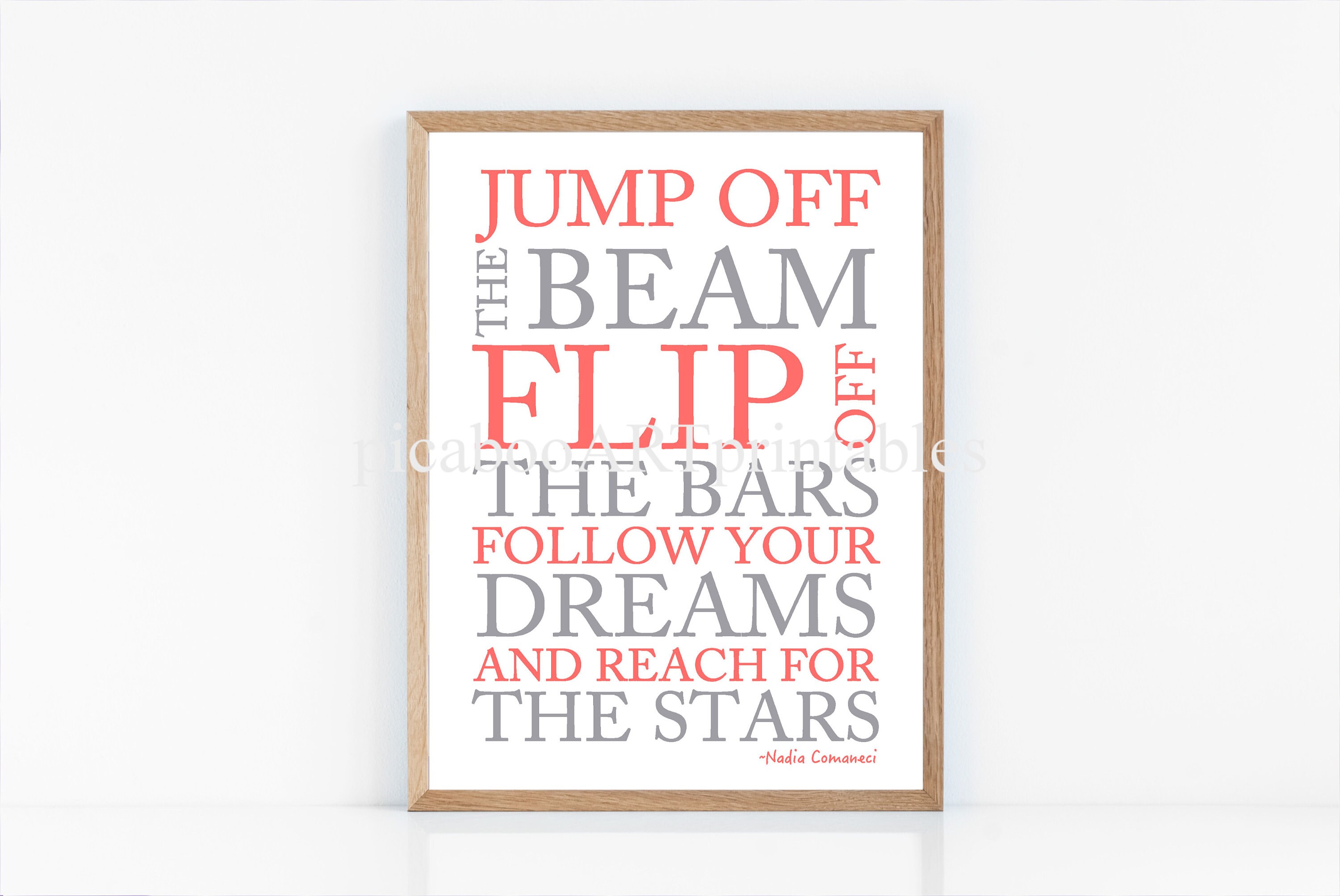 Motivational Art, Gymnastics Wall Decor, Gymnast Inspired Room Decor ...