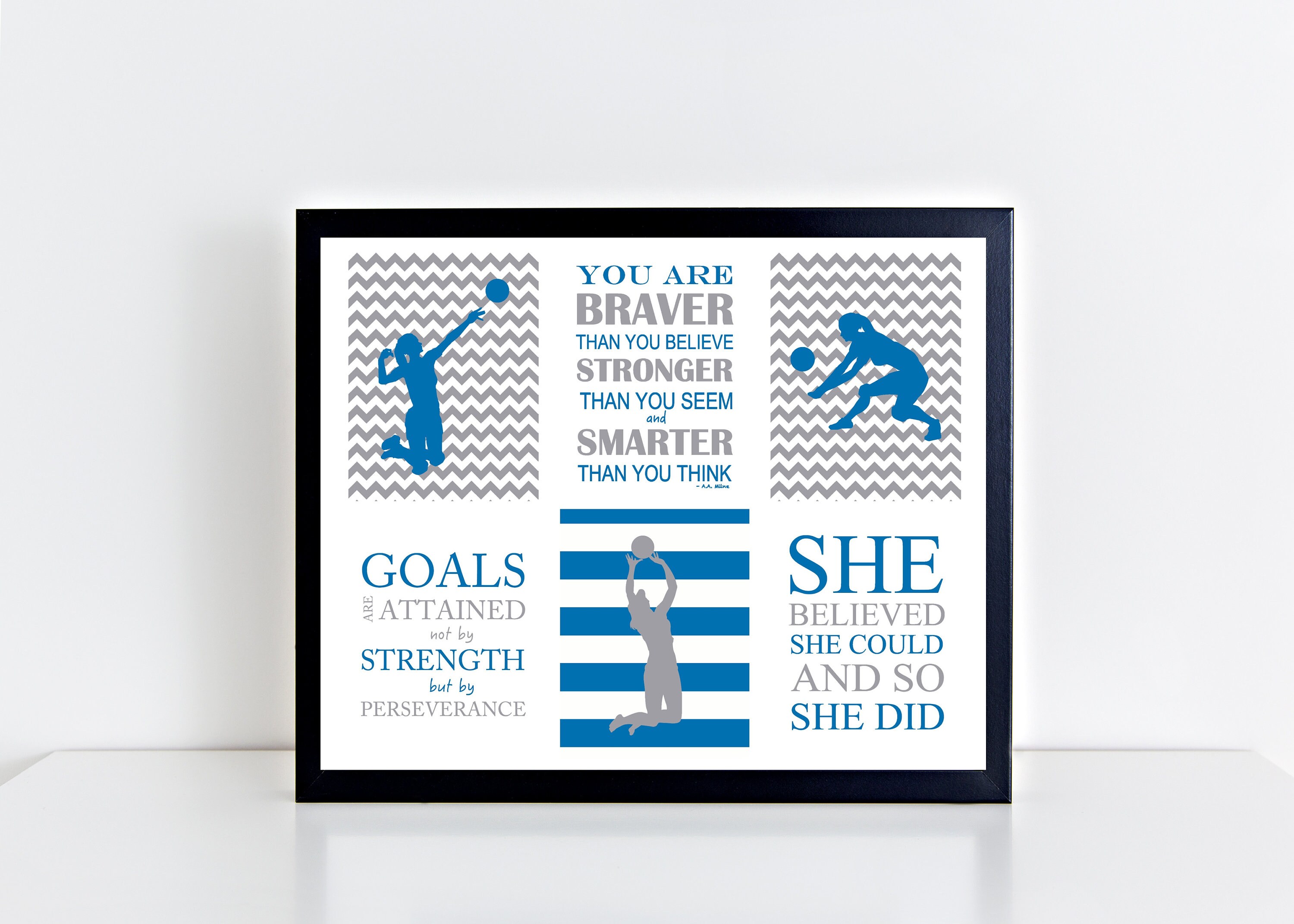 Sports Collage, Printable, Volleyball Collage, Girls Volleyball ...