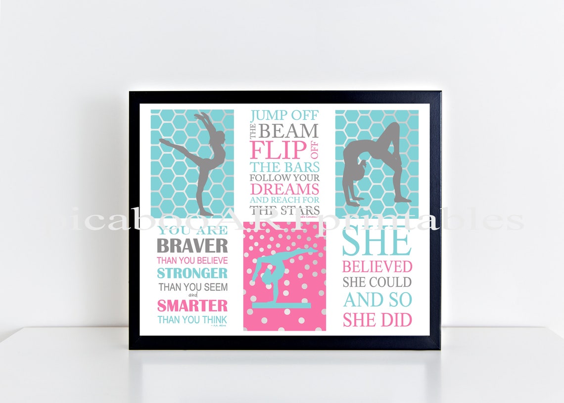 Gymnastics Collage, Gymnastics Wall Art, Little Gymnast, Gymnast Girl ...