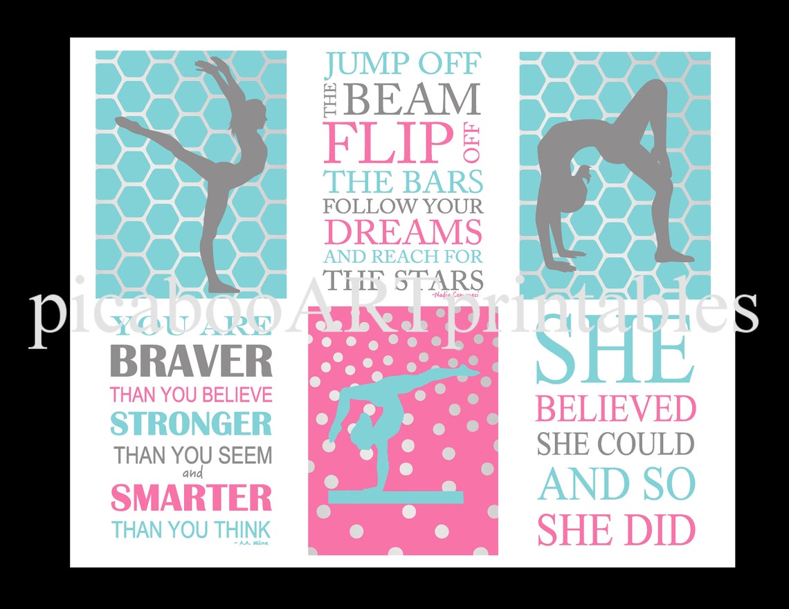 Gymnastics Collage, Gymnastics Wall Art, Little Gymnast, Gymnast Girl ...