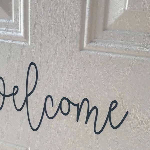 Welcome Door Decal - Etsy
