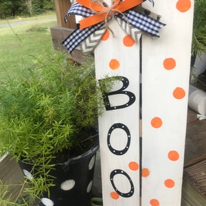Boo Porch Sign, Fall Decor, Fall Porch Leaner, Halloween Sign, Boo Sign ...