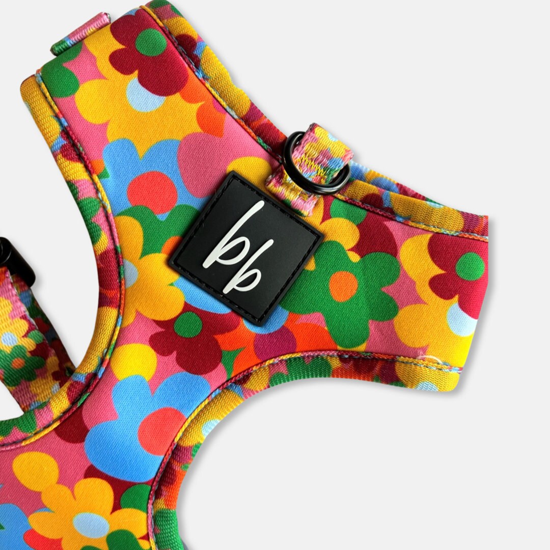 Dog Harness Floral Dog Chest Harness Adjustable Puppy Comfort - Etsy