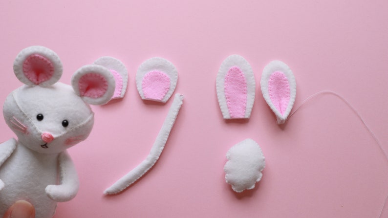 Mouse PDF Sewing Pattern | Felt Mouse | DIY Project, Digital Download ...