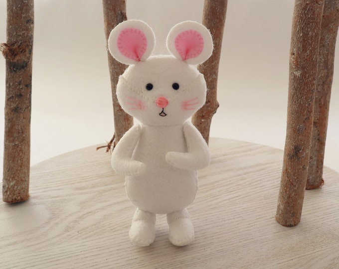 Felt Pablo the Mouse Sewing PDF Pattern, Stitching Tutorial, DIY Finger ...