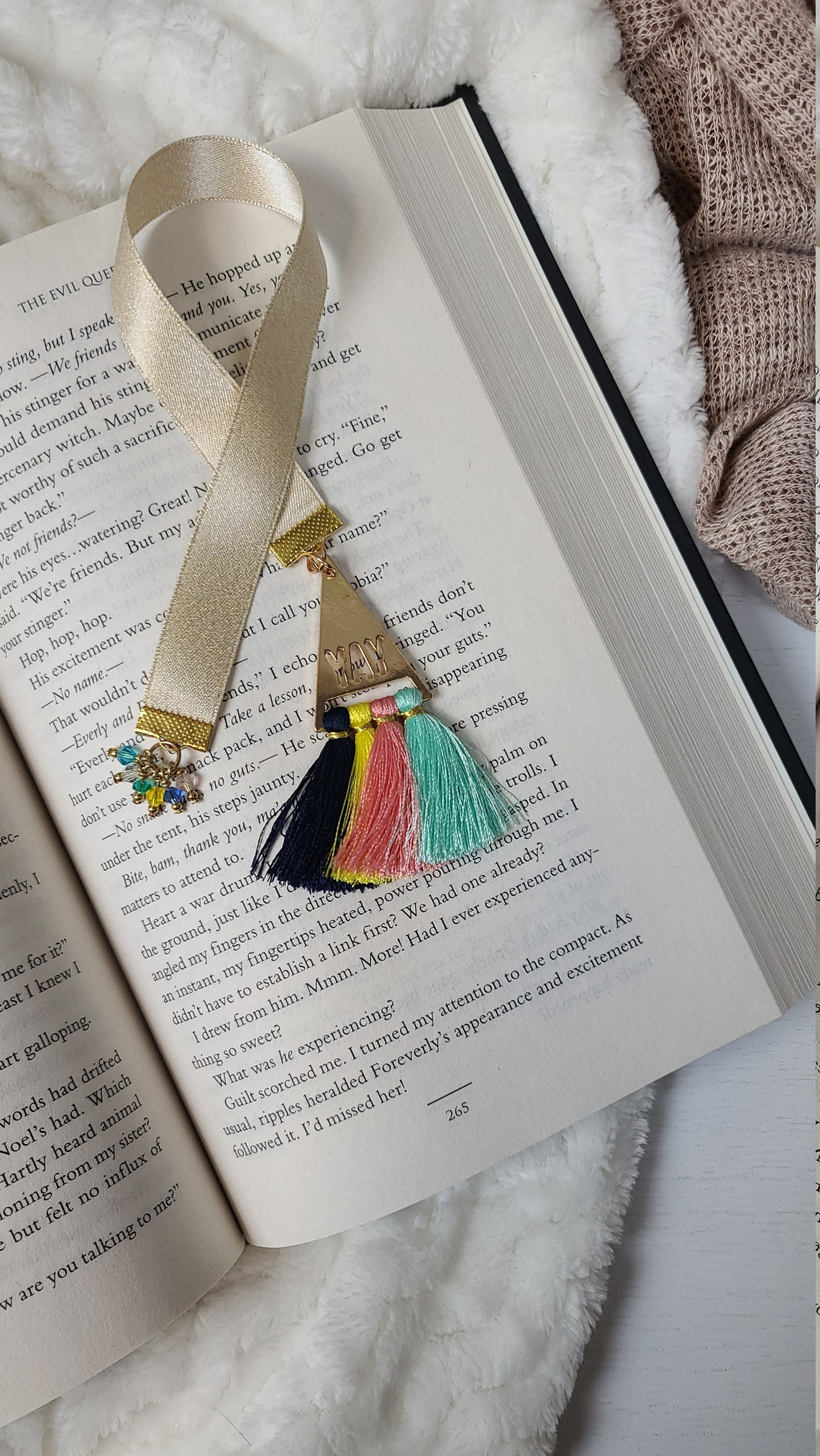 Yay Tassels Bookmark Tassel Bookmark Ribbon Bookmarks Etsy