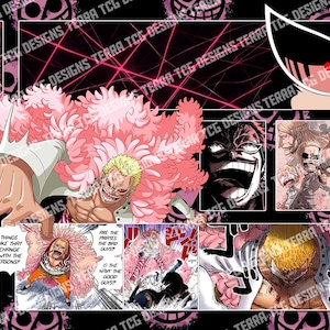 Donquixote Doflamingo Custom One Piece TCG Playmat Stitched Edge - Etsy