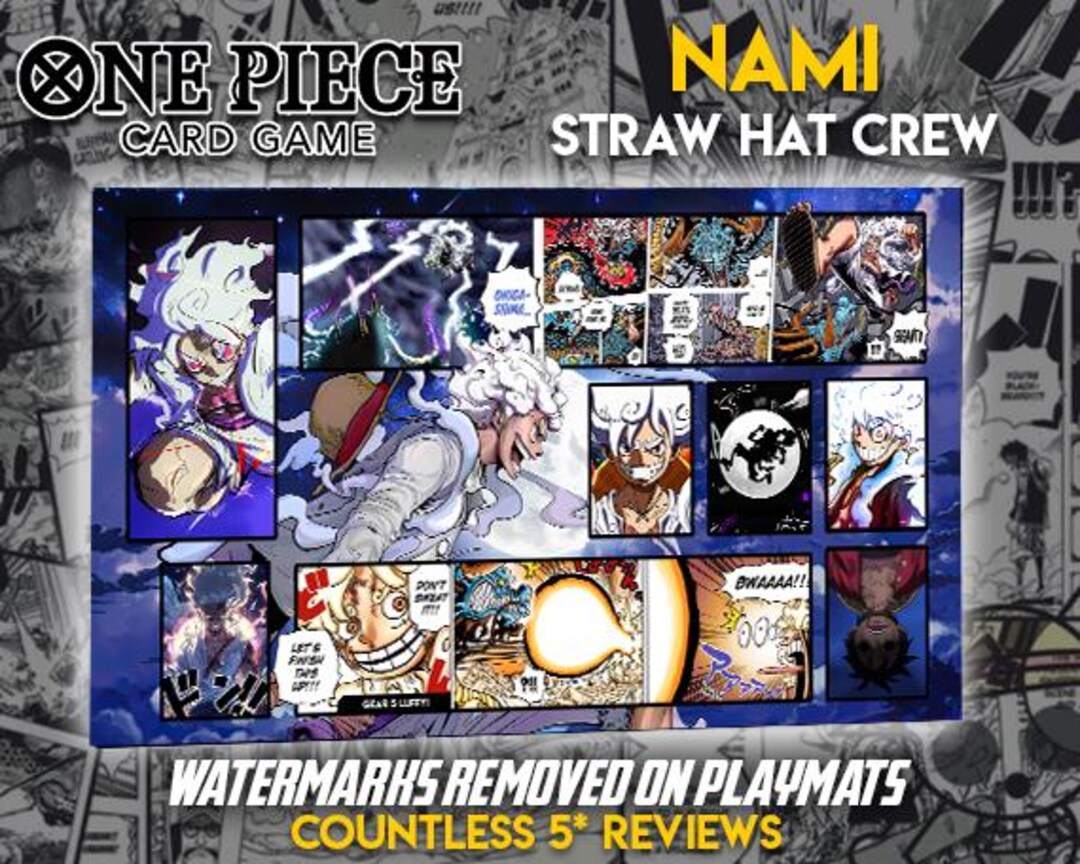 Gear 5 Luffy One Piece TCG Custom Playmat Design for the One Piece ...