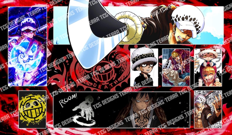 Trafalgar Law Gy/rg/rp One Piece TCG Custom Playmat Design for the One ...