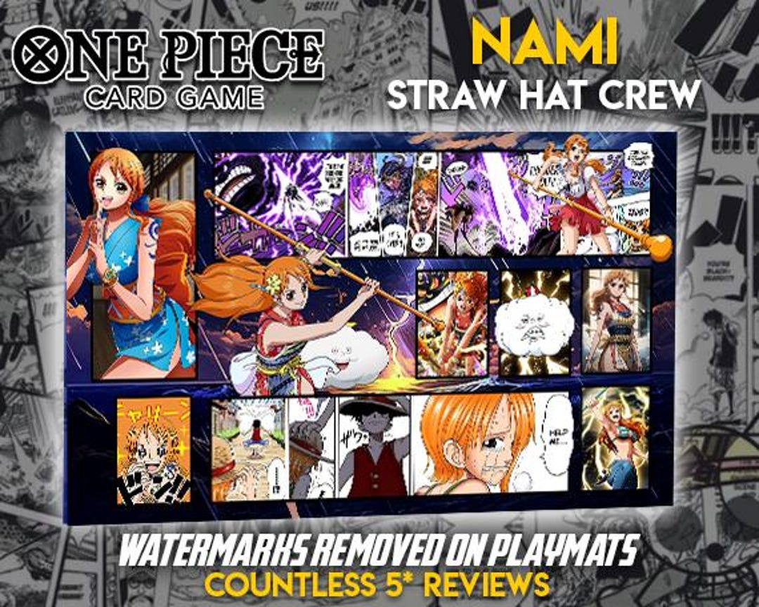Nami One Piece TCG Custom Playmat Design for the One Piece Trading Card ...