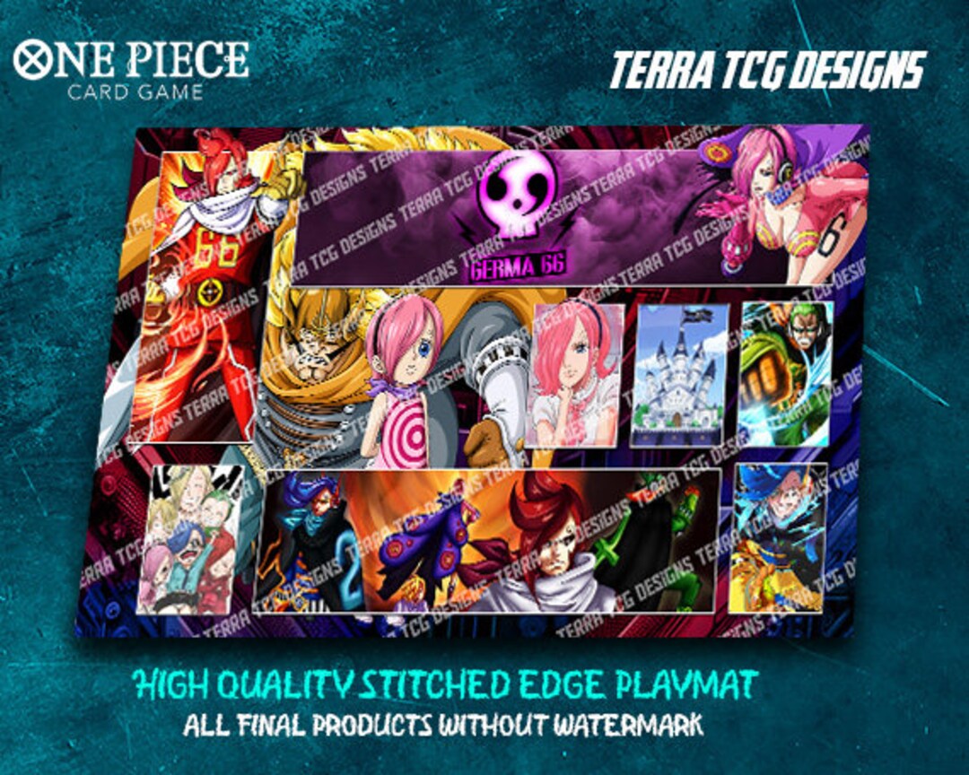 Reiju Germa 66 One Piece TCG Custom Playmat Design for the One Piece ...