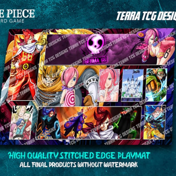 One Piece Tcg Reiju Playmat Etsy