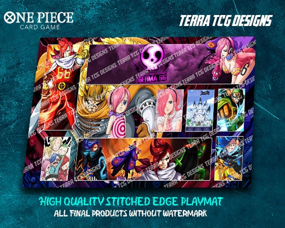 Reiju Germa 66 One Piece Tcg Custom Playmat Design For The One Piece Trading Card Game Leader