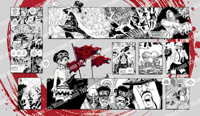 Revolutionary Army One Piece TCG Playmat: Sabo, Dragon, Koala Design - Etsy