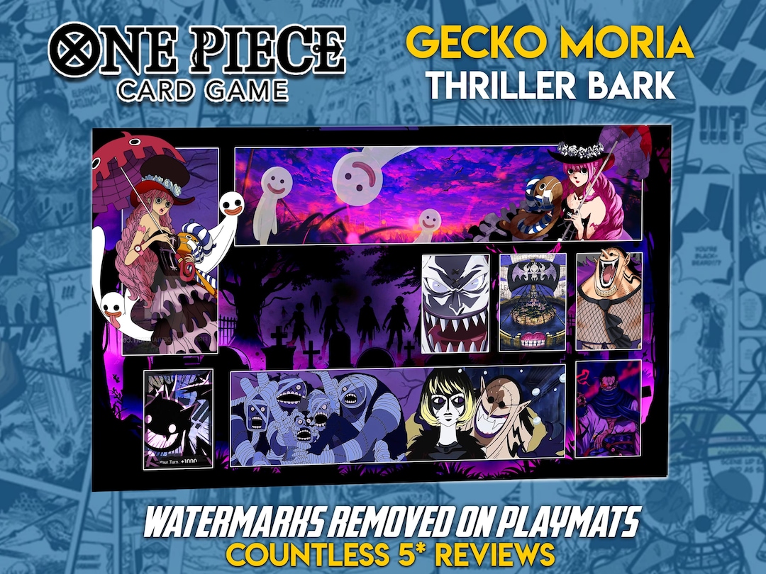 Gecko Moria & Perona One Piece TCG Playmat: Thriller Bark Design ...
