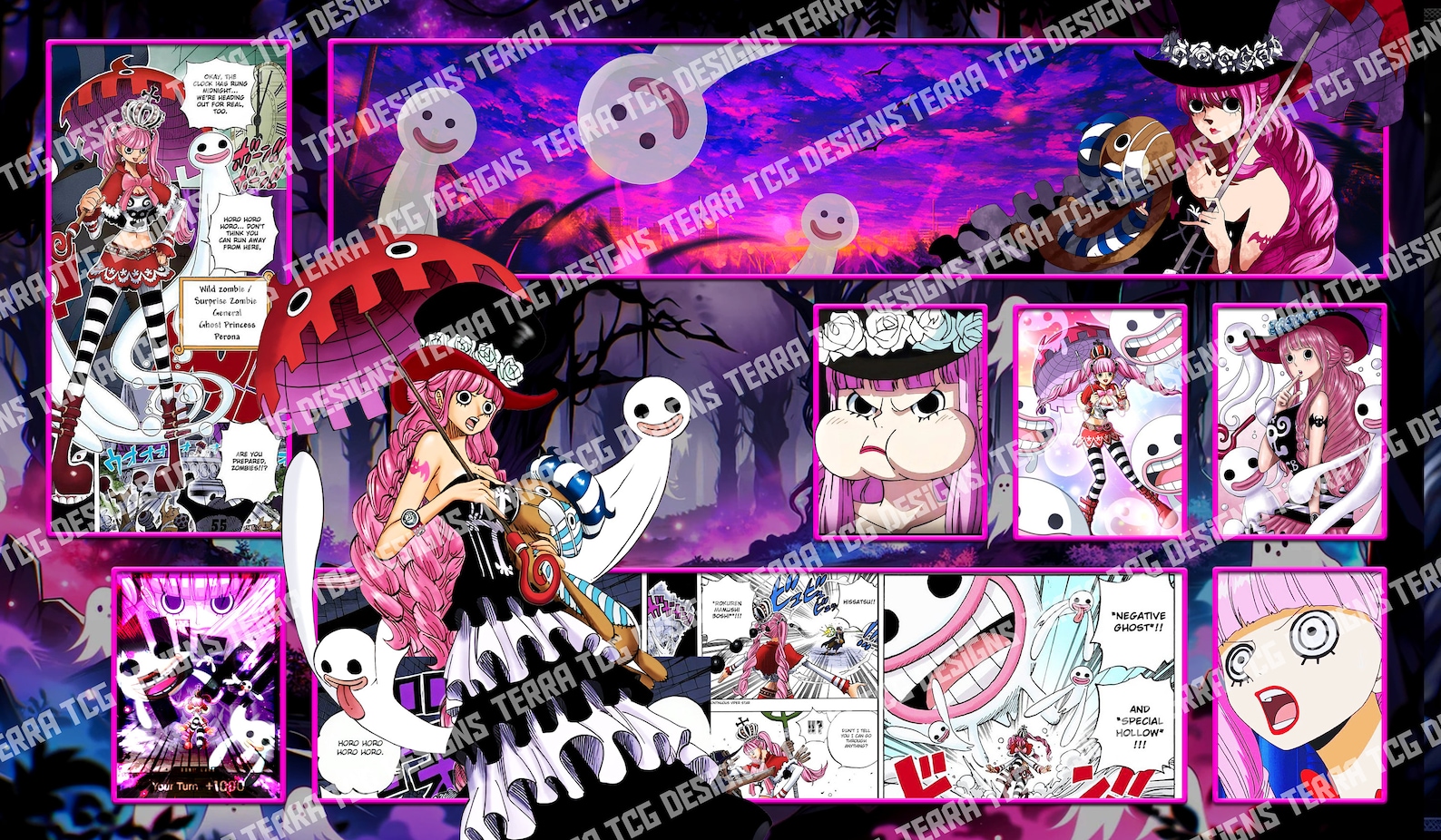 Perona One Piece TCG Playmat: Stitched Edge, Custom Design - Etsy