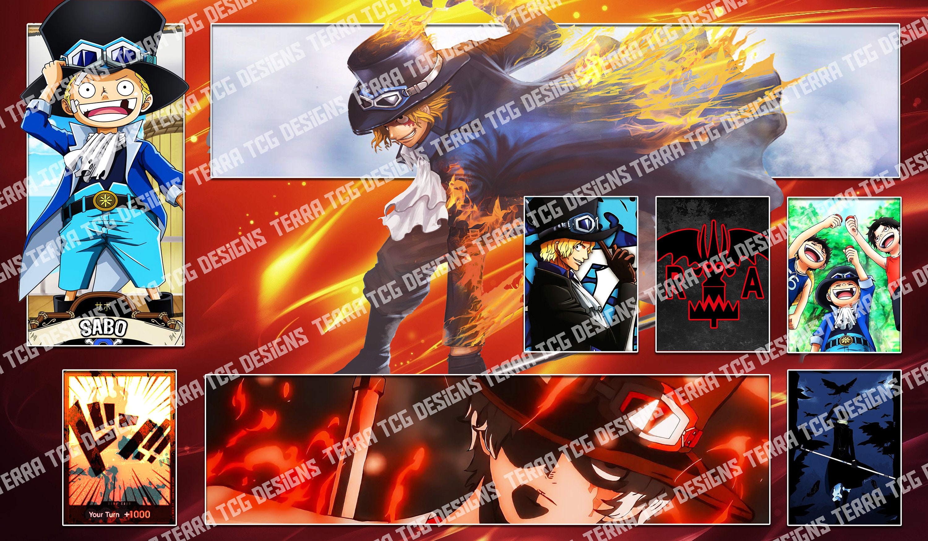 One Piece TCG | Sabo Custom Playmat | OP05 - Awakening of a New Era ...