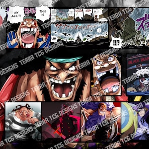 Blackbeard One Piece TCG Custom Playmat Design for the One Piece ...