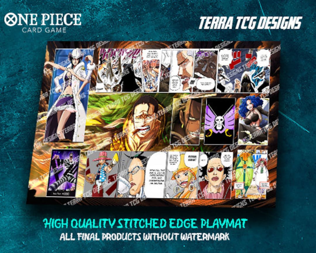 Crocodile Baroque Works One Piece TCG Custom Playmat Design for the One ...