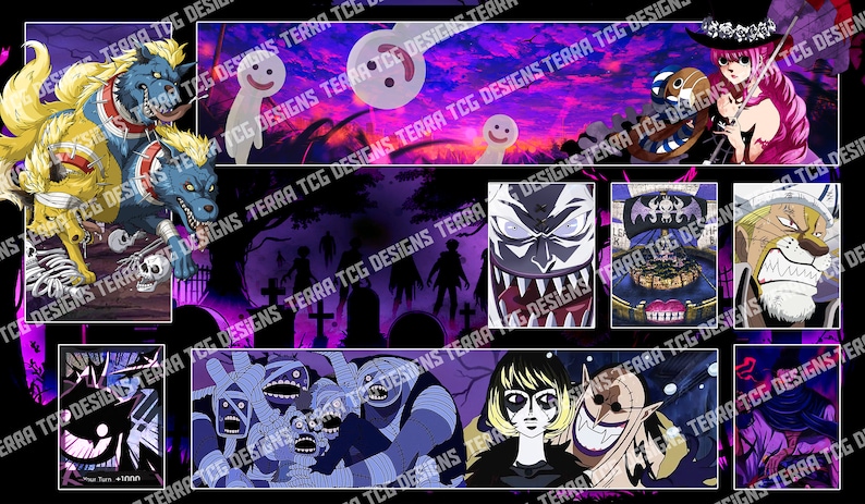 Gecko Moria & Perona One Piece TCG Playmat: Thriller Bark Design ...