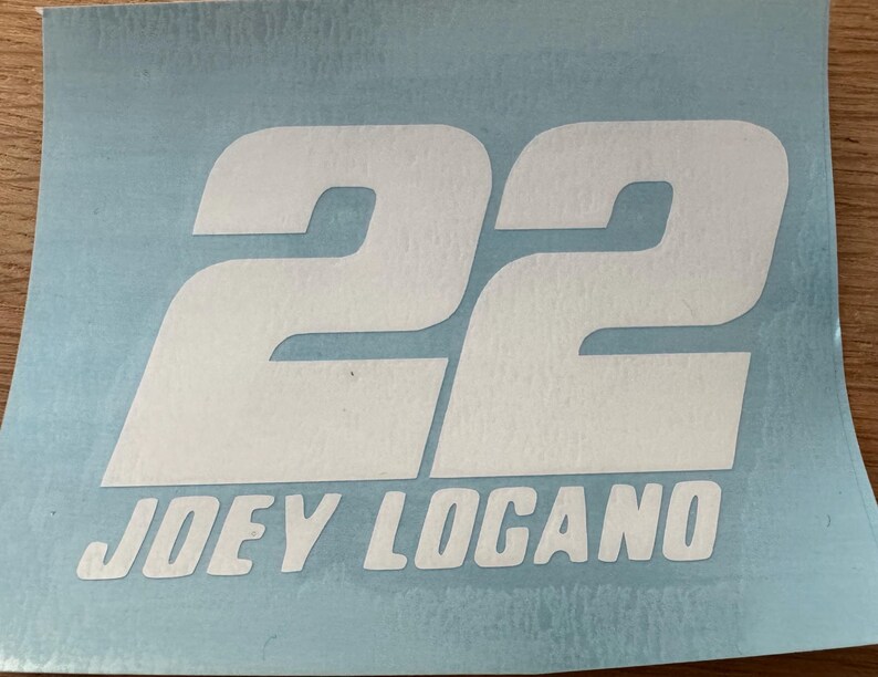 Joey Logano Logo Vinyl Decal - Etsy