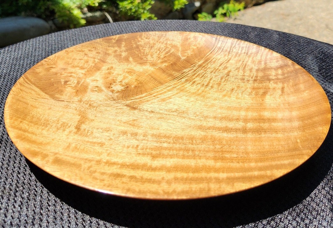 Hand Turned Myrtlewood Plate / Tray - Etsy