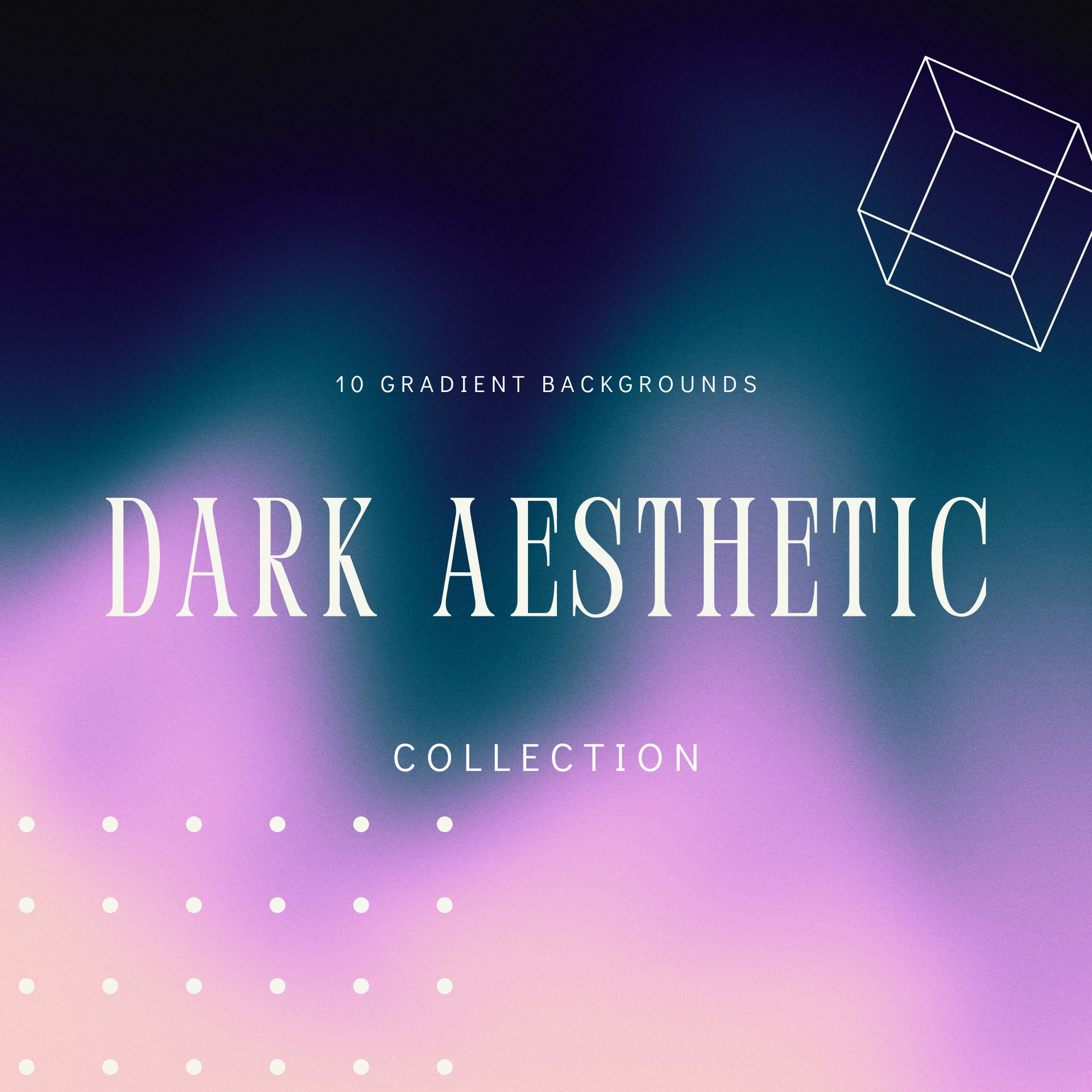 10 Dark Aesthetic Gradient Backgrounds - Modern Gradient Digital ...