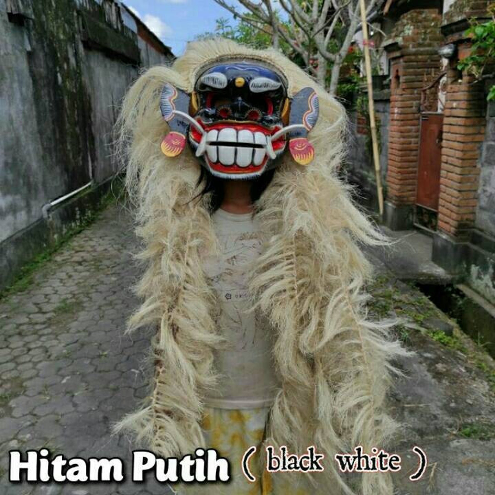 Celuluk Mask/ Long hair Leak Bali/ balinese mask/ Monster | Etsy