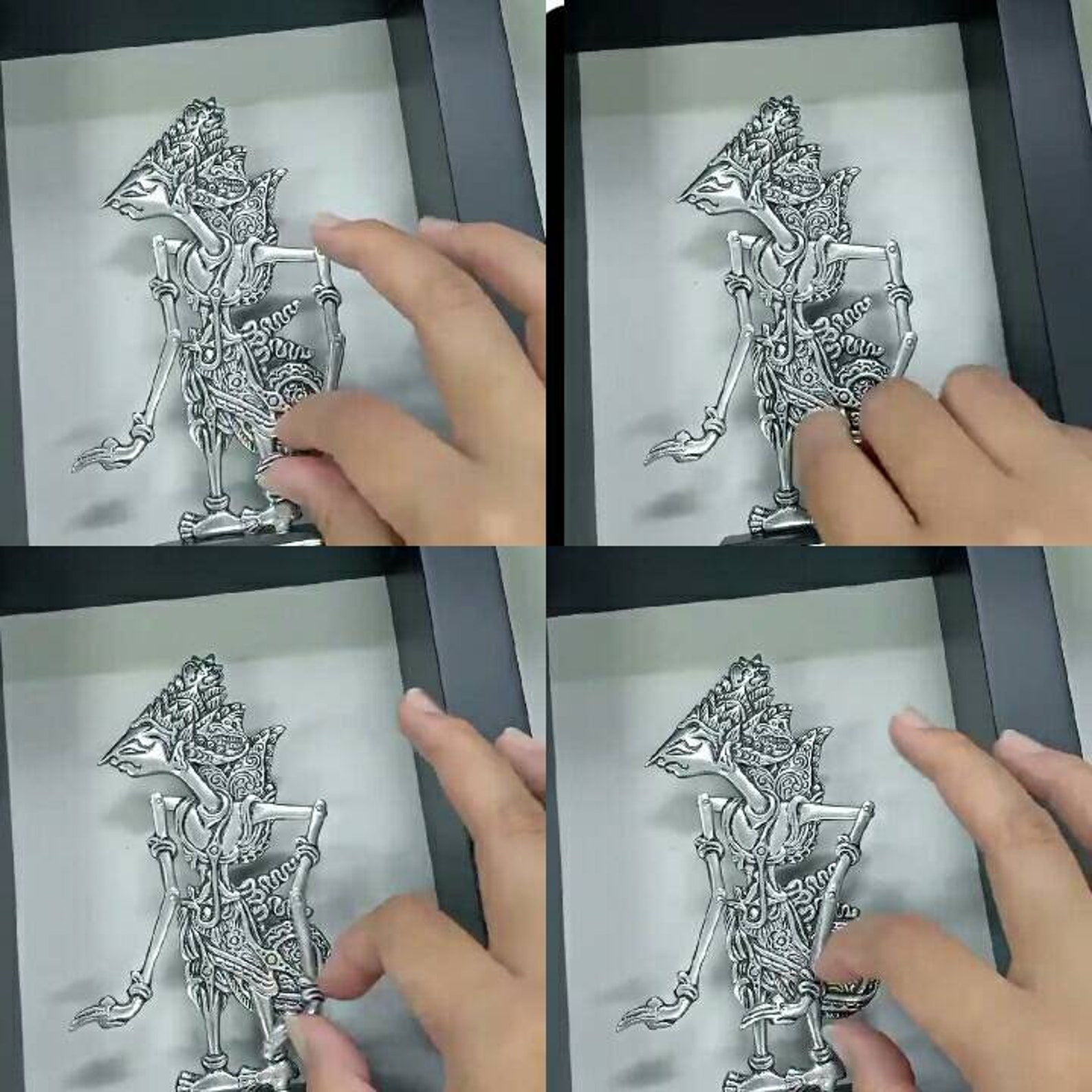 Wayang Puppet in Frame/indonesian Wayang Puppet/javanese - Etsy Canada