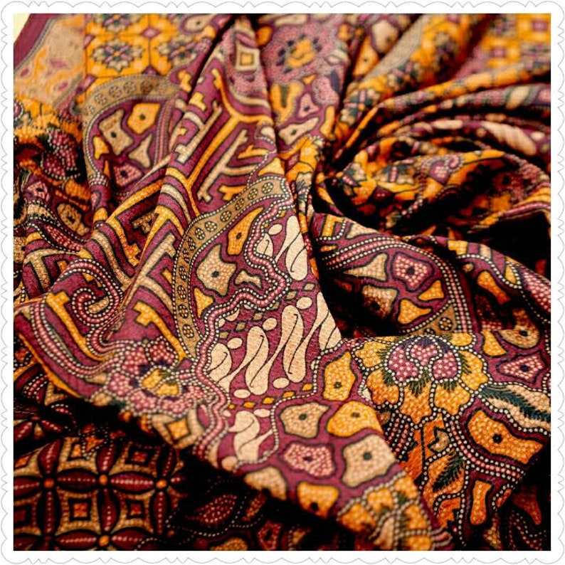Premium Dobby Batik Fabric/indonesian Batik Fabric/sekar Jagad Batik ...