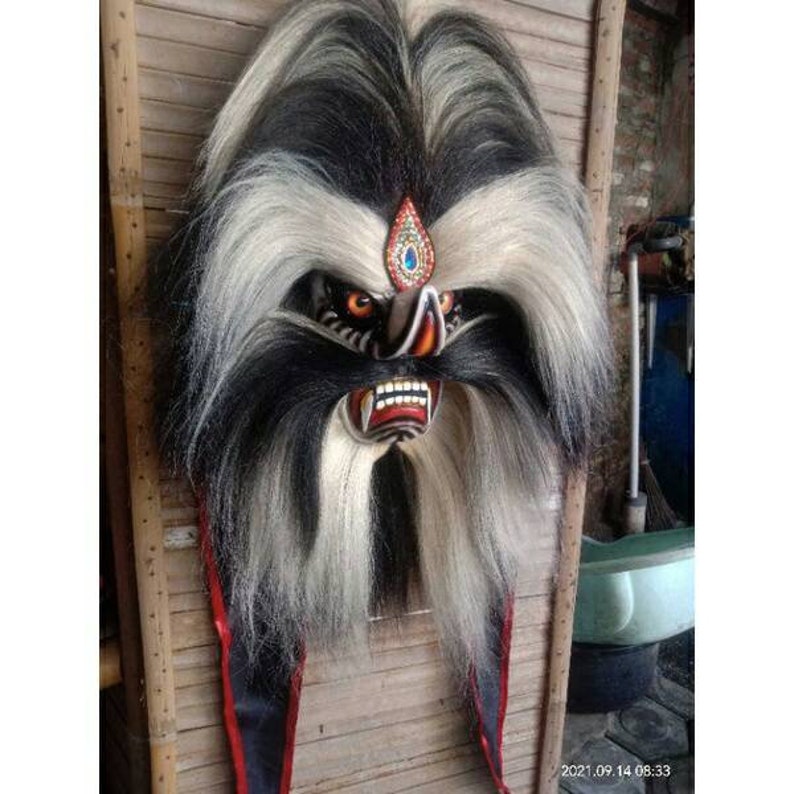Bujang Ganong Mask/ Traditional Mask From Ponorogo Indonesia/ Bujang ...