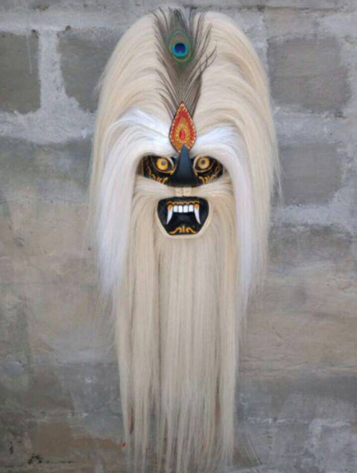 Bujang Ganong Mask/ Traditional Mask From Ponorogo Indonesia/ Bujang ...