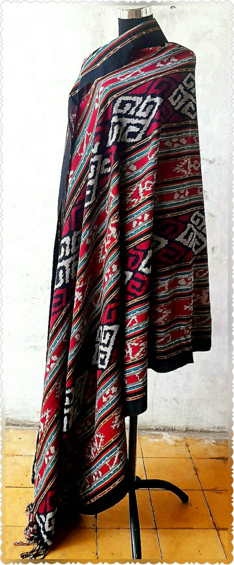 Handmade Ethnic Blanket/tenun Ikat/ Multipurpose Blanket/ Ethnic ...