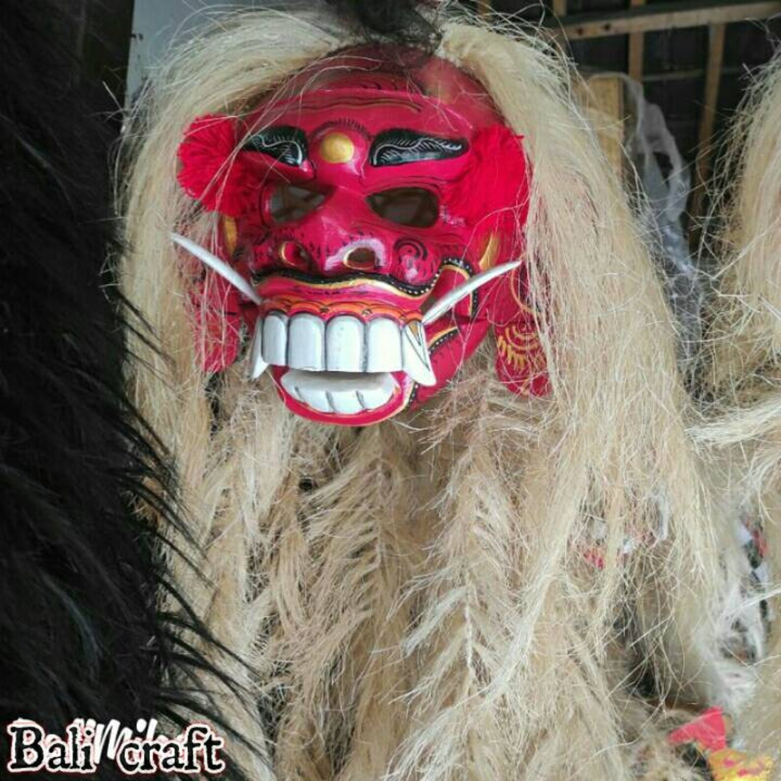 Celuluk Mask/ Long hair Leak Bali/ balinese mask/ Monster | Etsy