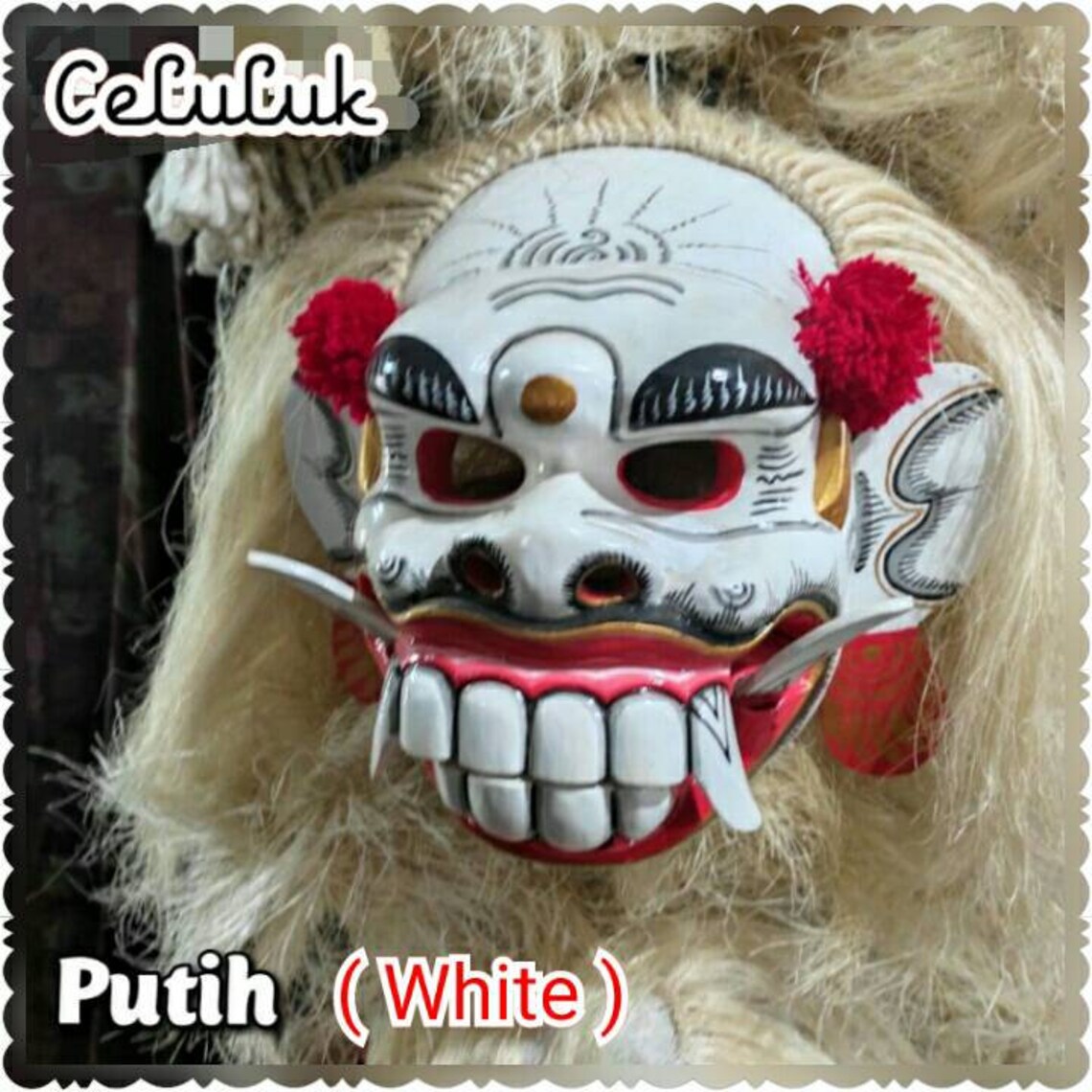 Celuluk Mask/ Long Hair Leak Bali/ Balinese Mask/ Monster - Etsy